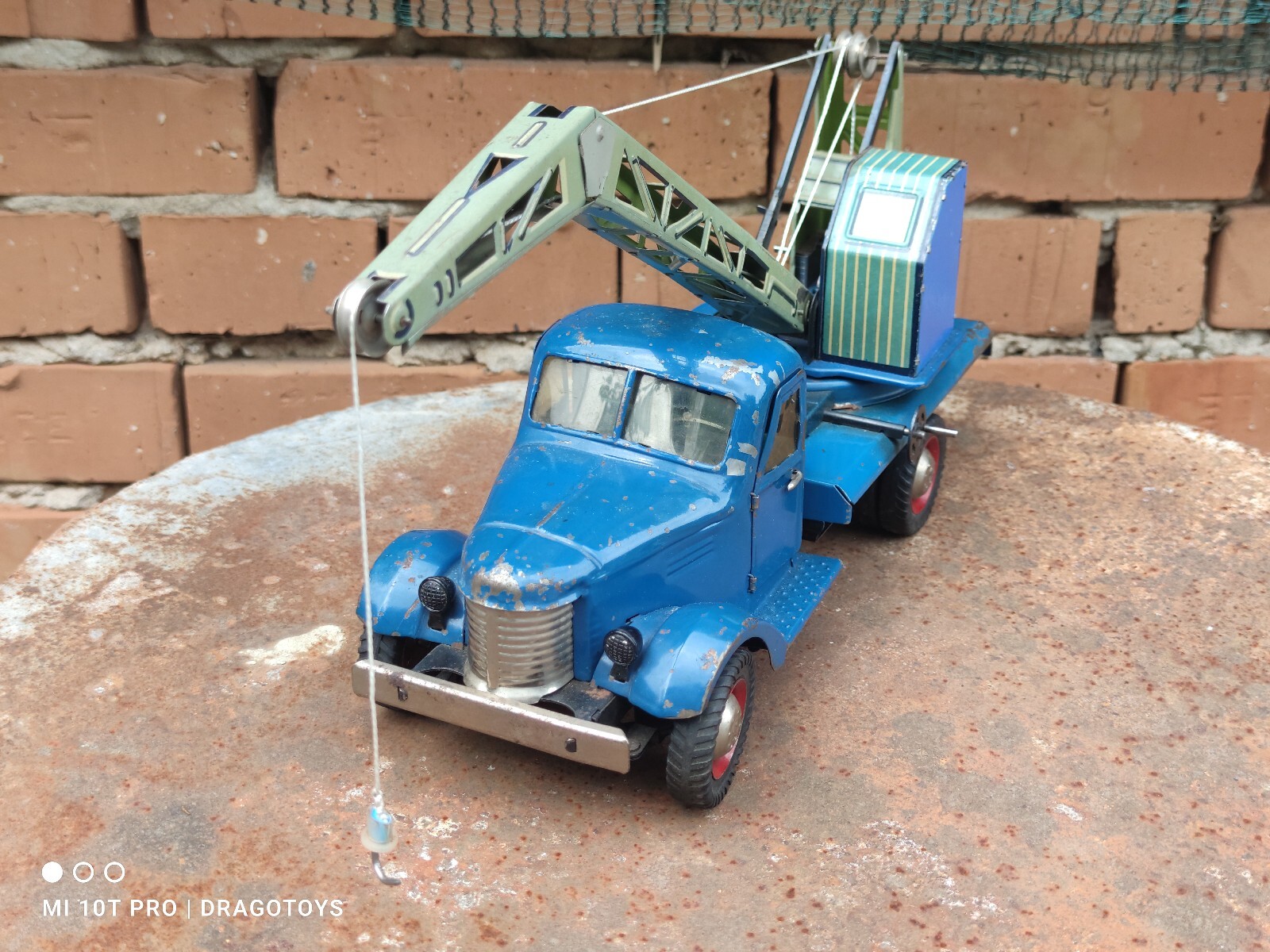 VINTAGE TOY TRUCK ZIL 157 CRANE ZIS 151 1950 SOVIET ERA MADE IN USSR ...