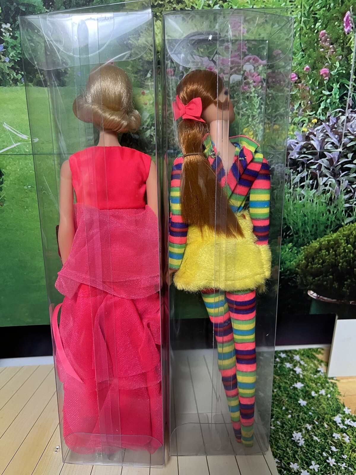 VINTAGE BARBIE STORE DISPLAY DRESSED DOLLS STACEY DUO NRFB MIB MIP ...