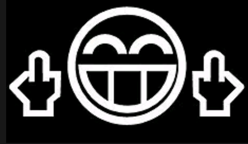 Middle Finger, face Car Window Laptop Vinyl Sticker decal | eBay