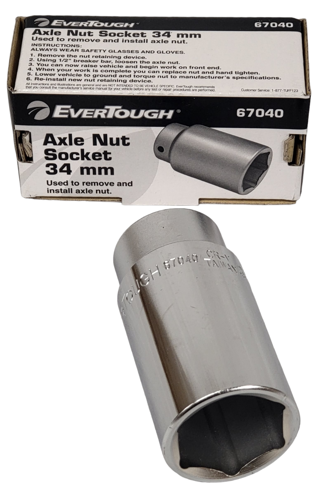 NEW EverTough 67040 AXLE NUT SOCKET 34mm | eBay