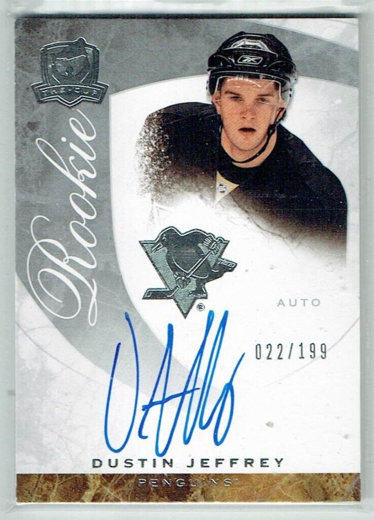 08-09 UD Upper Deck The Cup Dustin Jeffrey /199 Rookie Auto | eBay