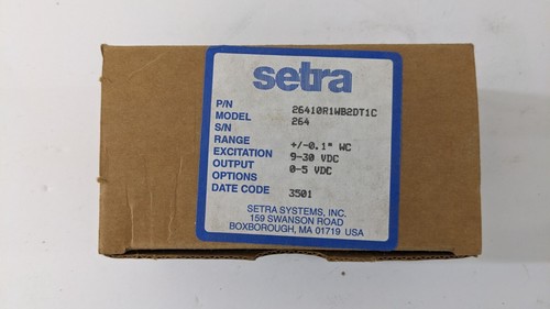Setra 264 Differential Pressure Sensor | eBay