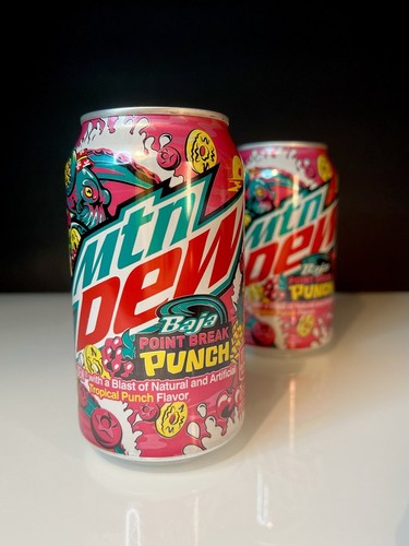 🔥 Brand New Limited Edition Mountain Dew Baja Point Break Punch Soda (2 ...