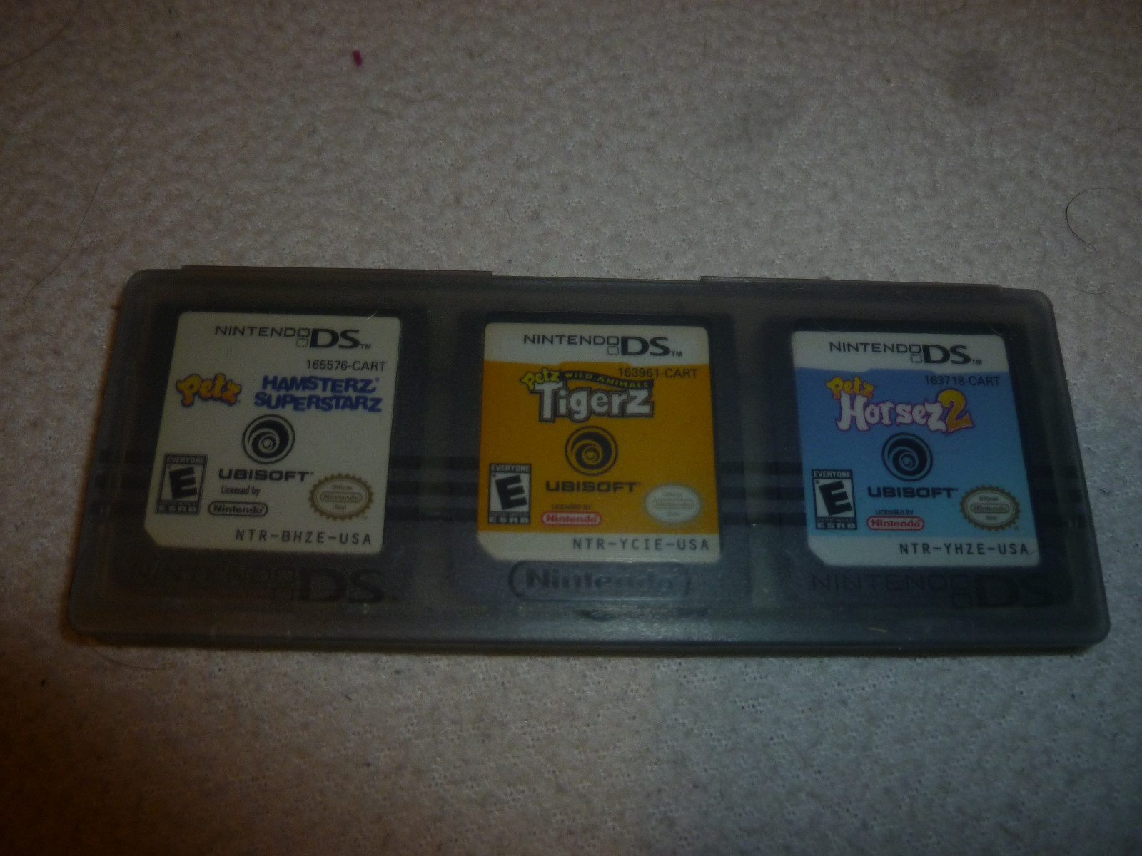 NINTENDO DS VIDEO GAME LOT PETZ HAMSTERZ SUPERSTARZ TIGERZ WILD ANIMALS ...
