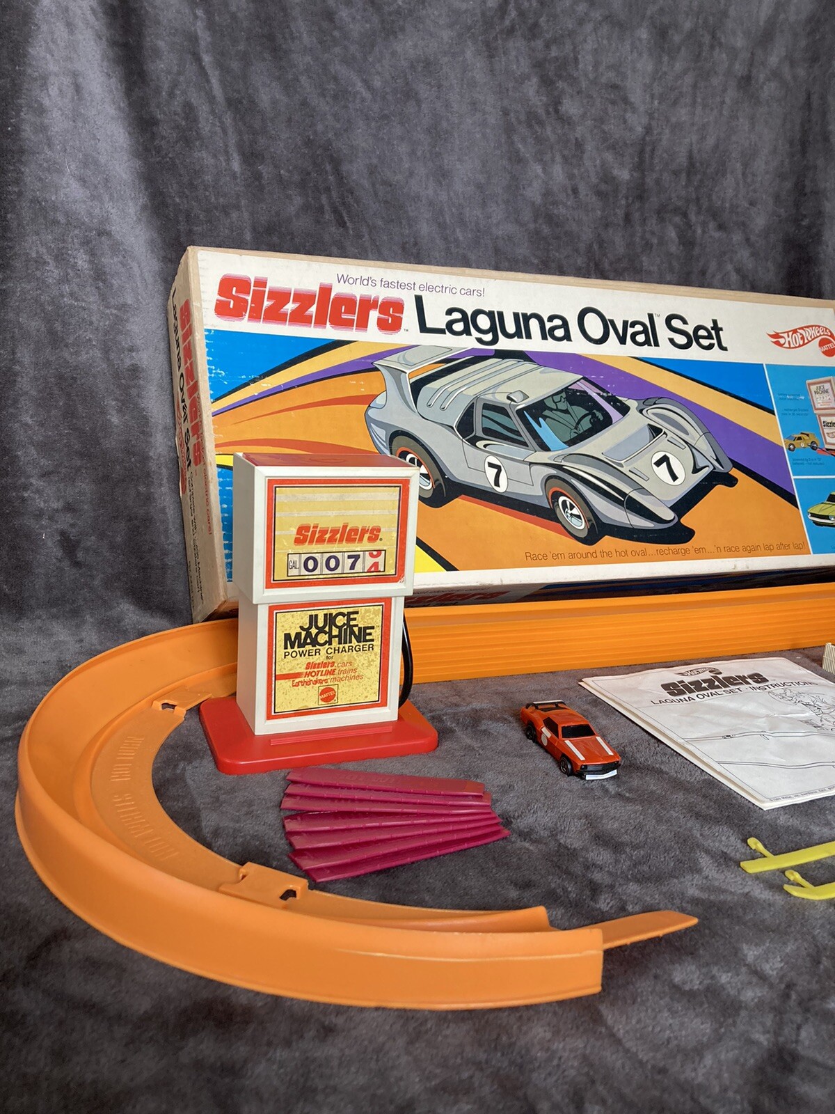 Vintage Mattel Sizzlers 1969 Laguna Oval Set With Original Car | eBay