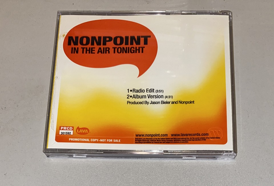In The Air Tonight by Nonpoint (CD, Aug-2004, Lava Records Promo Cd ...