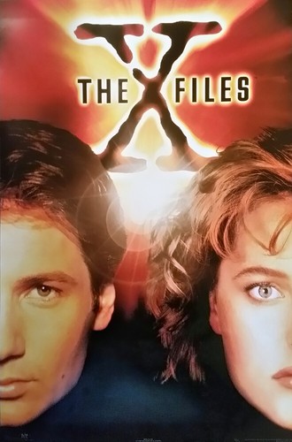 The X-Files - TV Show Poster / Print (Promo / Orange - Mulder & Scully ...