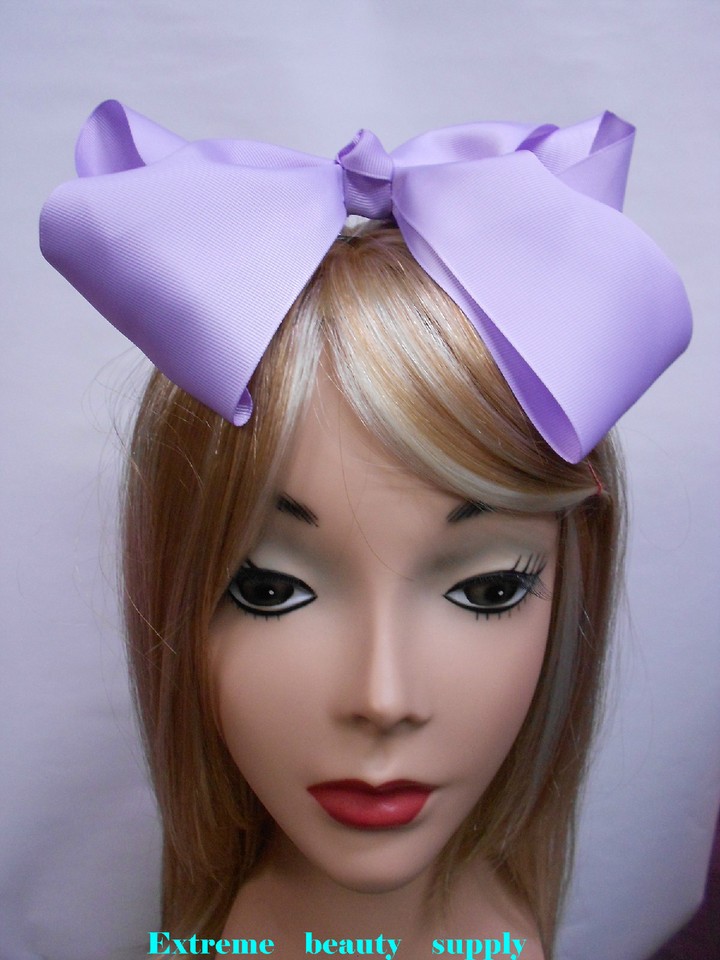 Boutique Handmade Big huge Girl Extra Large JUMBO Satin clip Hair Bow ...