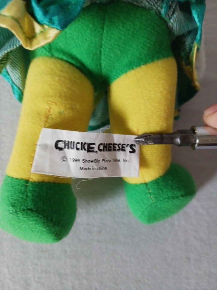 VINTAGE 1996 ShowBiz Pizza Chuck E Cheese Helen Henny Plush Cheerleader ...
