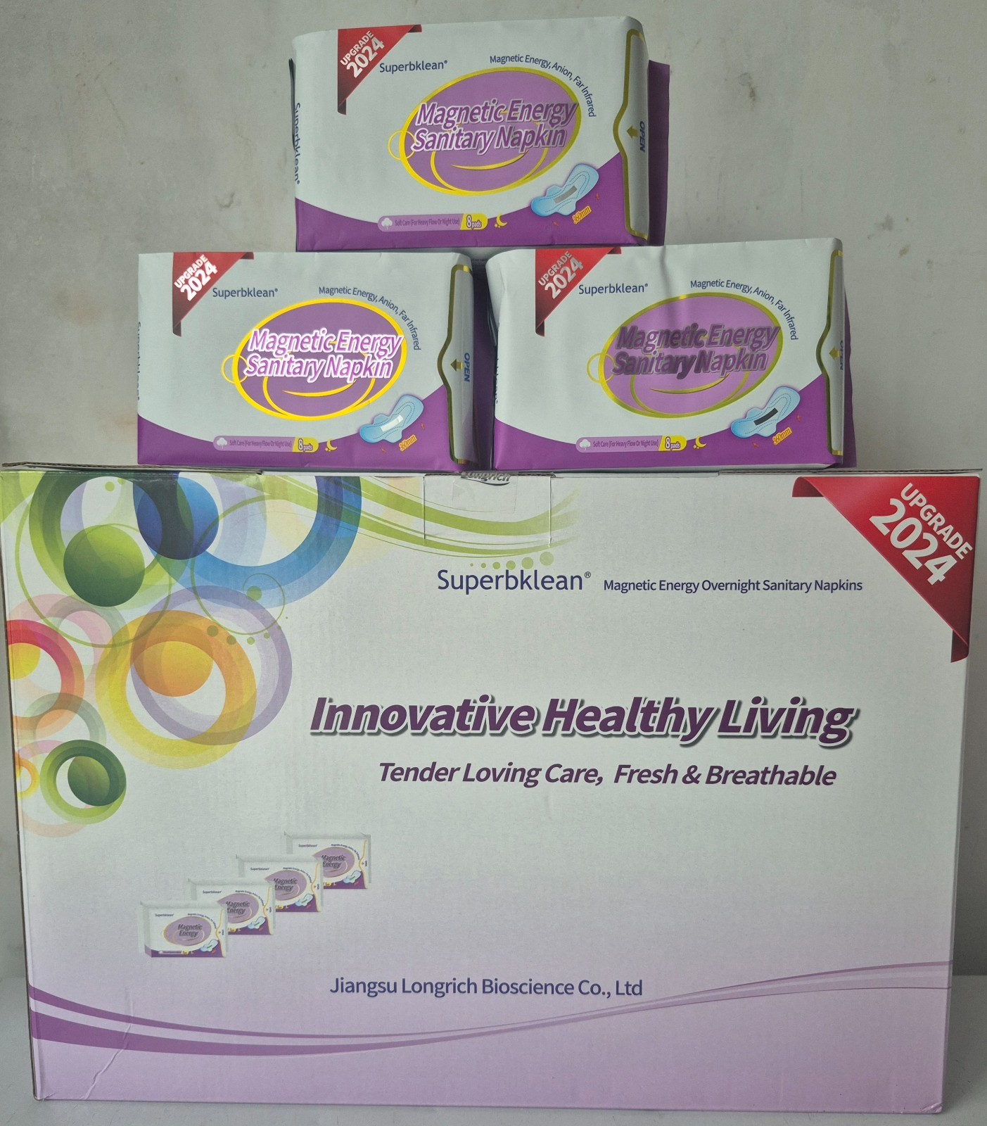 A Box Longrich Superbklean Magnetic Energy Sanitary Napkins | eBay UK