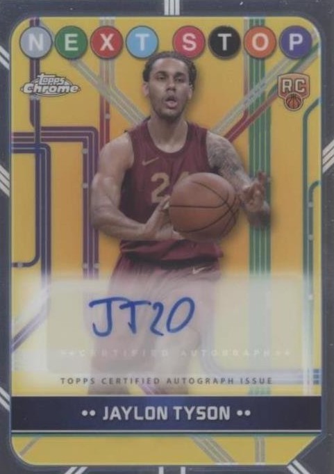 2024-25 Topps Chrome - Next Stop Signatures Jaylon Tyson #NSS-JT (AU ...