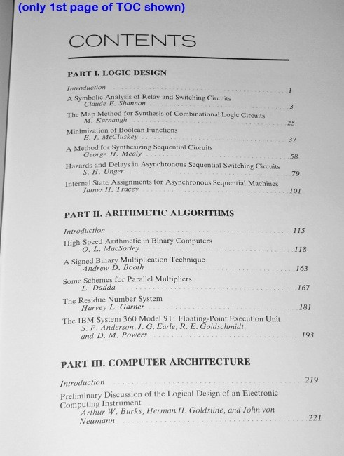 1950s/1960s Computer Papers UNIVAC von Neumann IBM 360 Shannon CDC 6600 ...