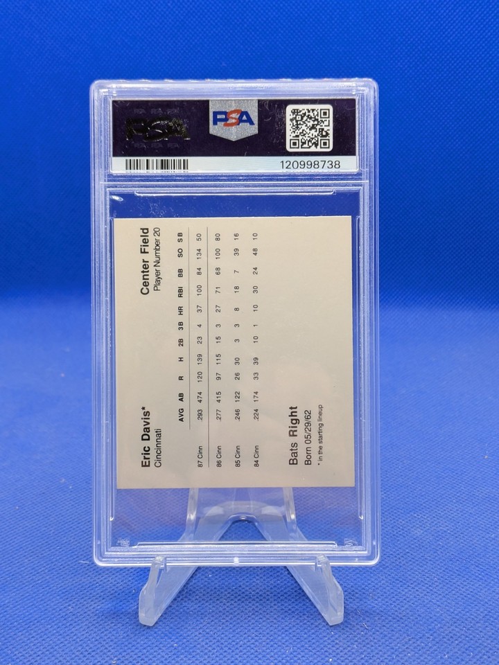1988 Starting Lineup Talking Baseball Eric Davis Cincinnati Reds PSA 10 ...