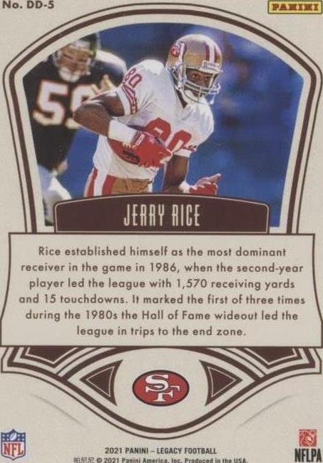 2021 Panini Legacy Jerry Rice #DD-5 for sale | eBay