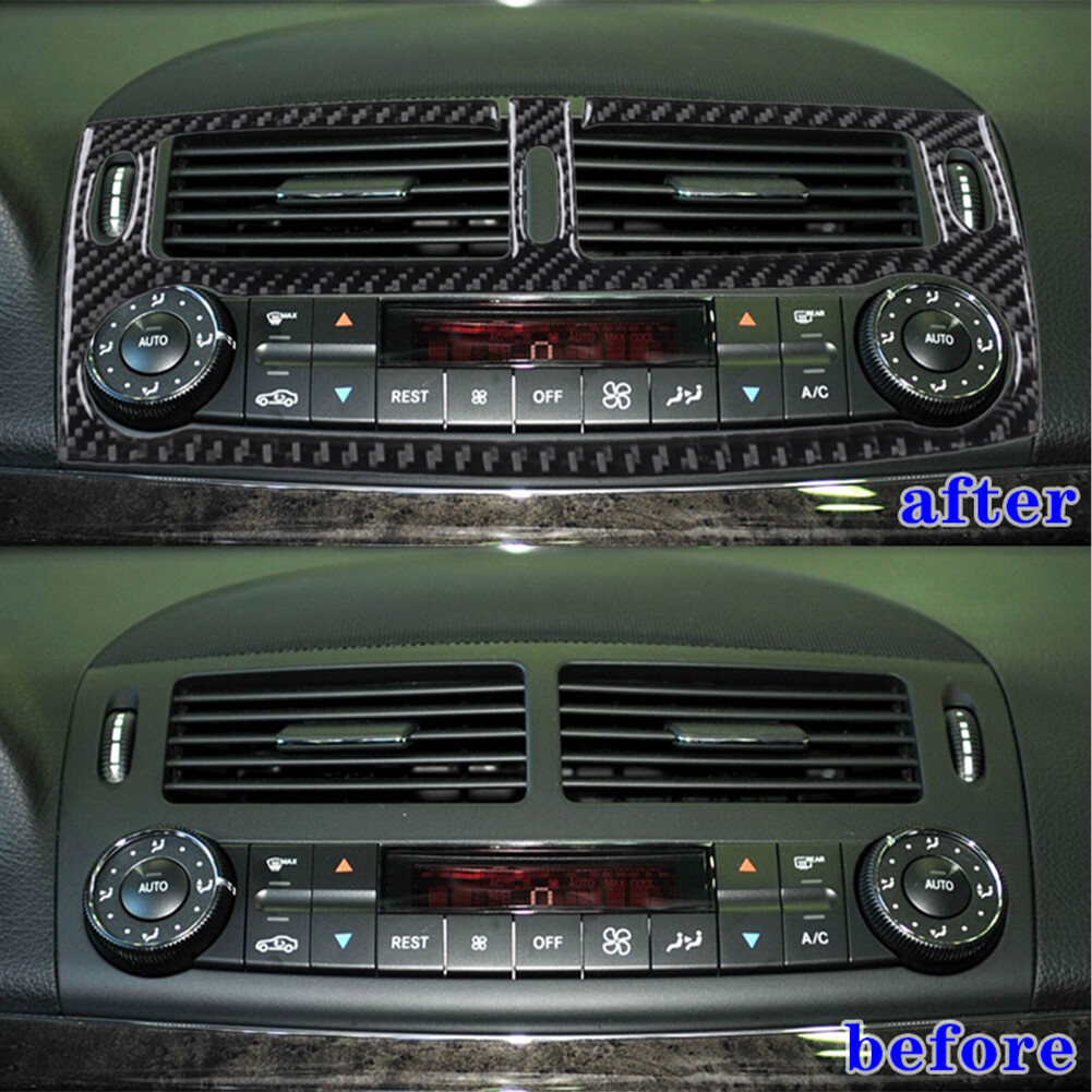 Carbon Fiber Interior Center Air Vent Cover Trim For Mercedes-Benz E ...