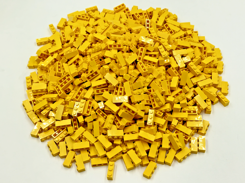 LEGO Pack of 100x New Yellow Brick 1 x 3 BULK BRICKS | eBay