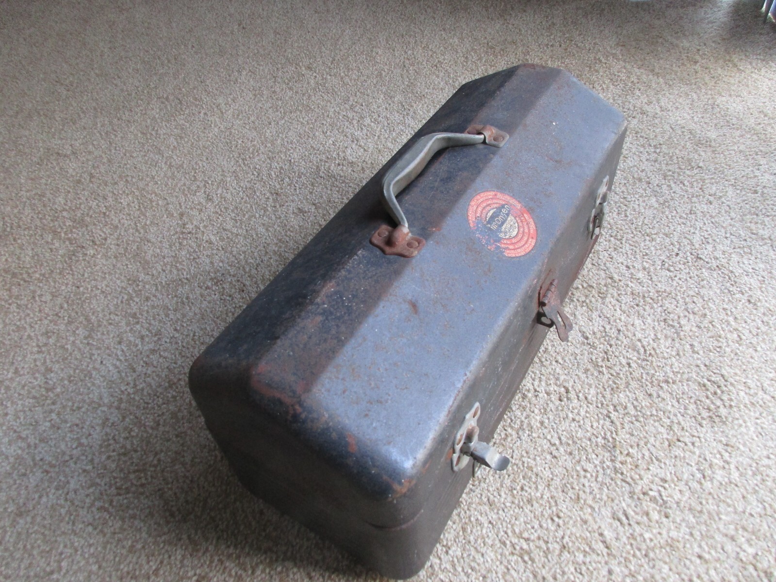 Vintage Metal Simonsen Mechanics Tool Box 18"x8"x8.5" | eBay