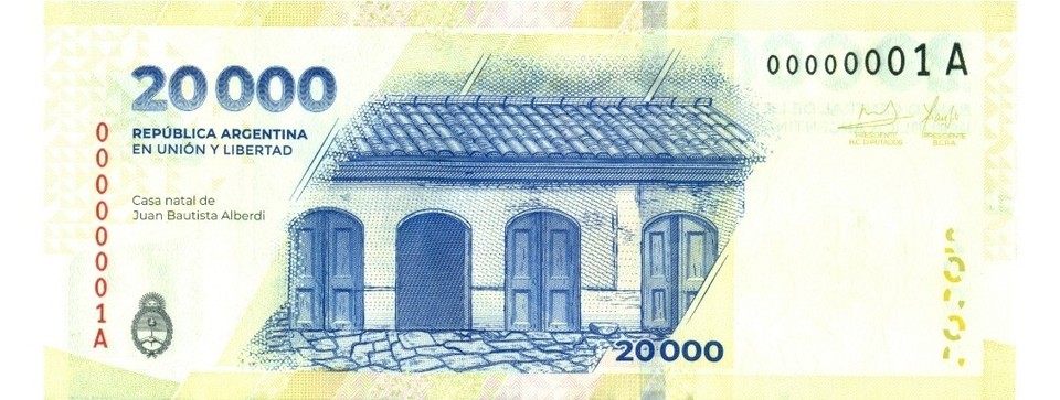 NEW 2024 ARGENTINA Notes Bill 20,000 PESOS UNCIRCULATED 20k 20000 Banco ...