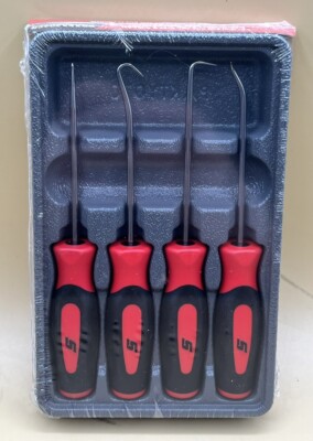 SNAP-ON SGASA204CR 4PC SOFT GRIP AWL, HOOK, AND PICK SET (MVP029845) | eBay