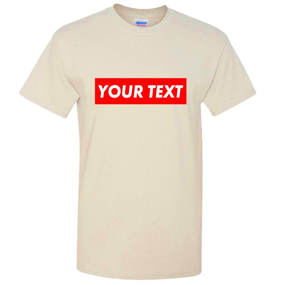 Personalized Custom Print Your Own Text On Customized Men's T Shirt New ...