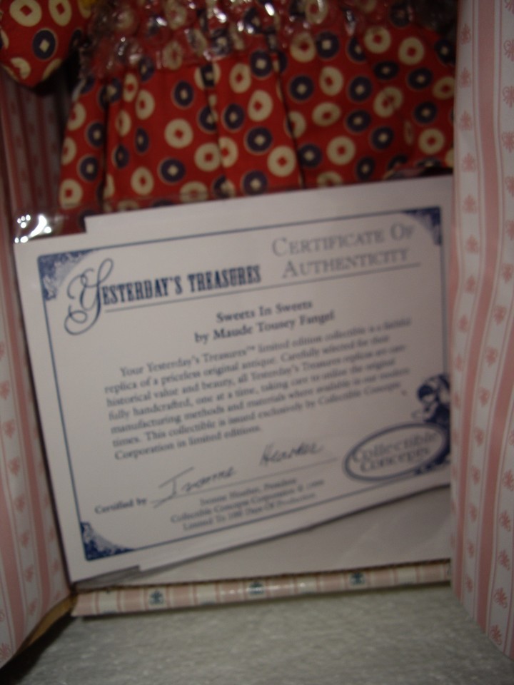 Yesterday"s Treasures by Collectible Concepts,"Sweets In Sweets" Doll ...