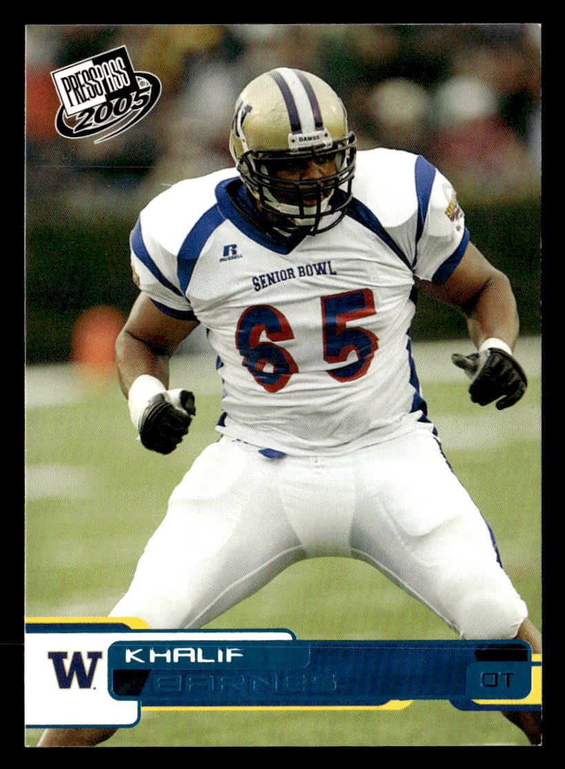 Khalif Barnes 2005 Press Pass Blue Card #B34 Washington Huskies | eBay