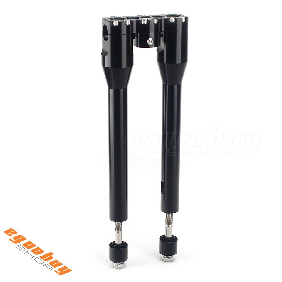 CNC 1" Motorcycle Handlebar 12" or 13" Riser For Harley Street Bob ...