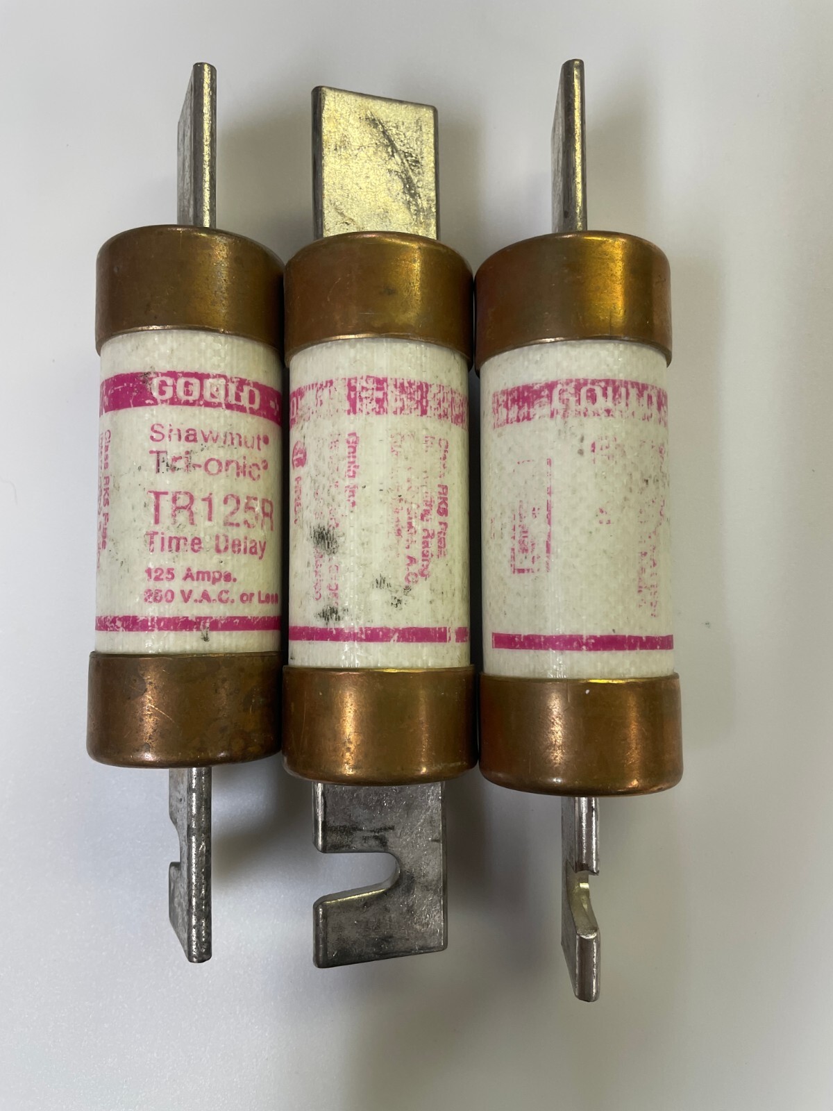 TR-125-R Gould 250v fuses (Lot 3) (Tested) Shawmut Tri-onic | eBay