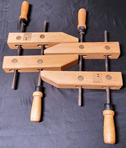 Pair 10" Hempe Parallel Wood Hand Screw Clamps Made in USA EUC | eBay