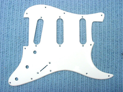 Genuine Fender Squier Strat WHITE PICKGUARD Stratocaster 1-Ply ...