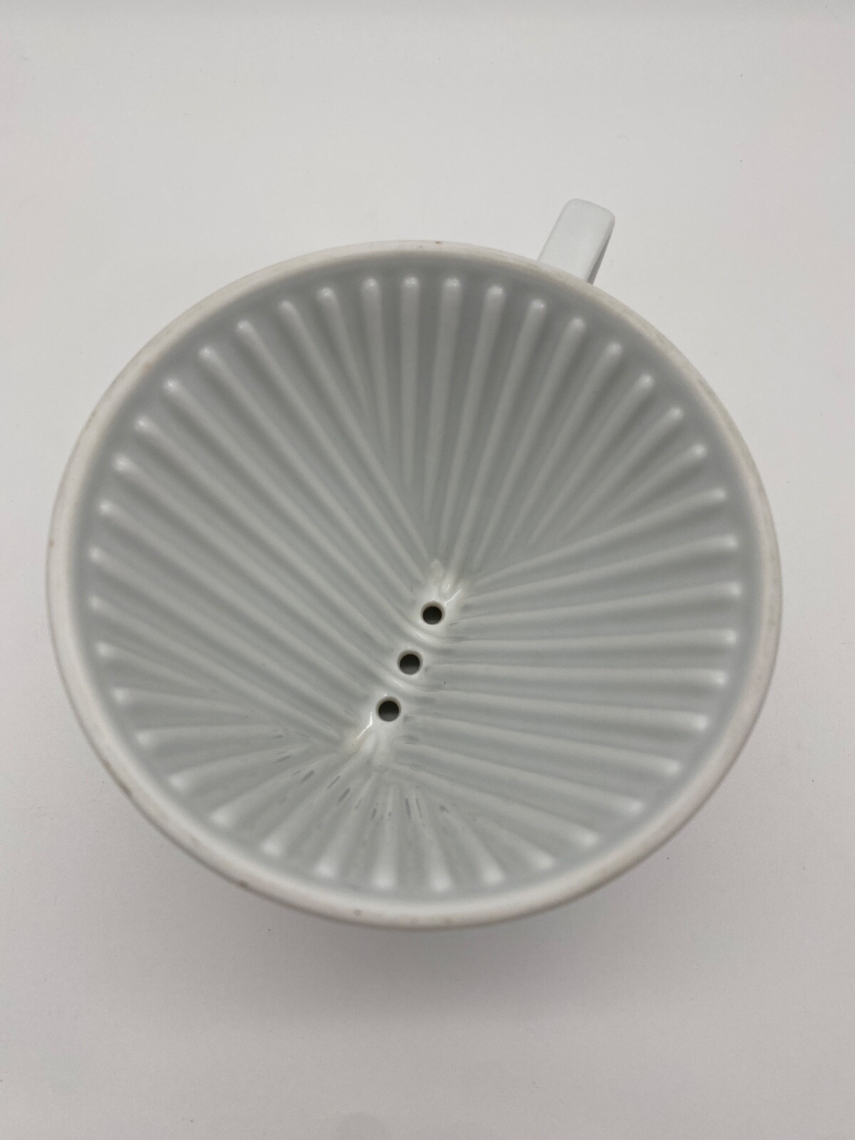 MELITTA PORZELLAN FILTER 102 3-6 TASSEN 3-LOCH RELIEFSCHRIFT WEISS ...