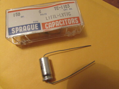 150uF, 6DC Sprague 30D TE-1103 USA Axial Capacitor NOS (1 Piece) 150uF ...
