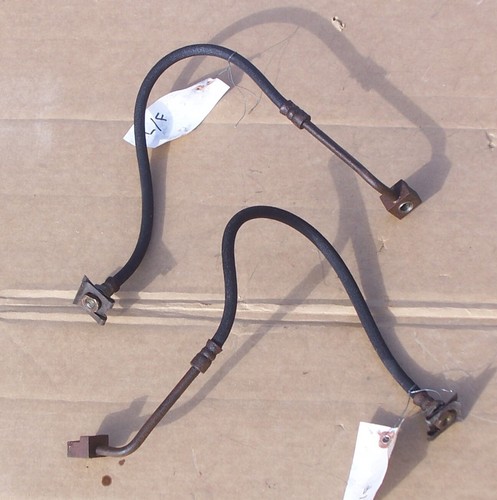 87 - 97 FORD OBS F250 F350 PAIR FRONT FRAME TO CALIPER FLEX BRAKE LINES ...