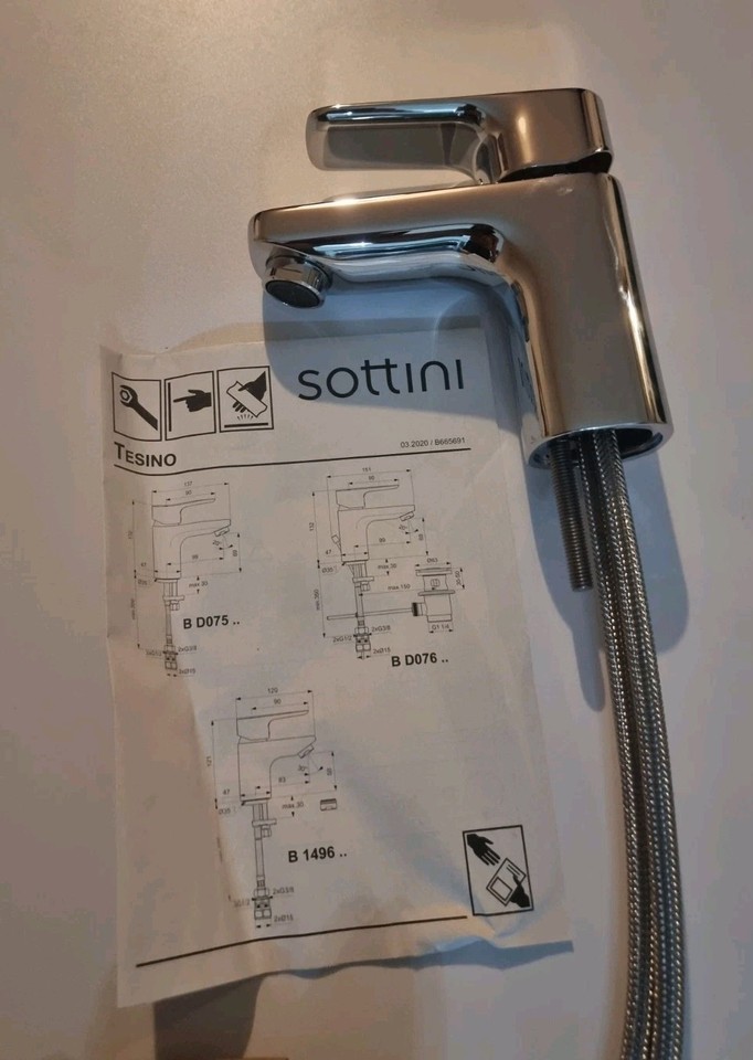 Sottini Basin Mixer Tap – Brand New In Box – Chrome Finish | eBay UK