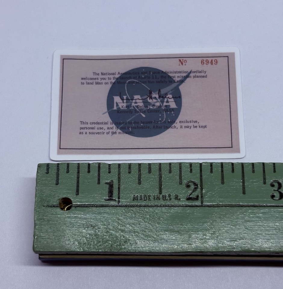 NASA Apollo 11 Launch Pass Sticker Vinyl Decal Moon Space Art Novelty ...
