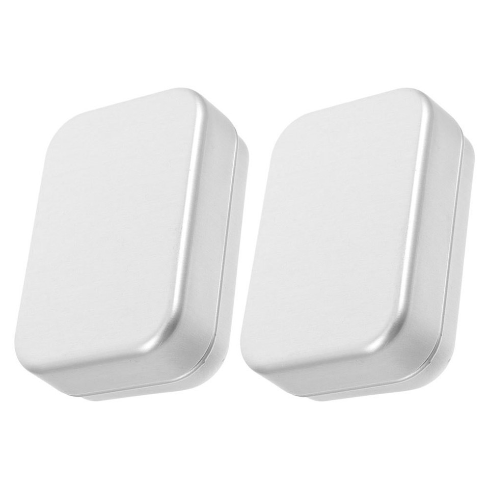 2Pcs Travel Soap Container Bar Soap Holder Bar Soap Case Metal Soap Box ...