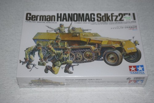 Tamiya Model Kit 1/35 Scale German Hanomag Sdkfz251/1 Item No. 35020* ...