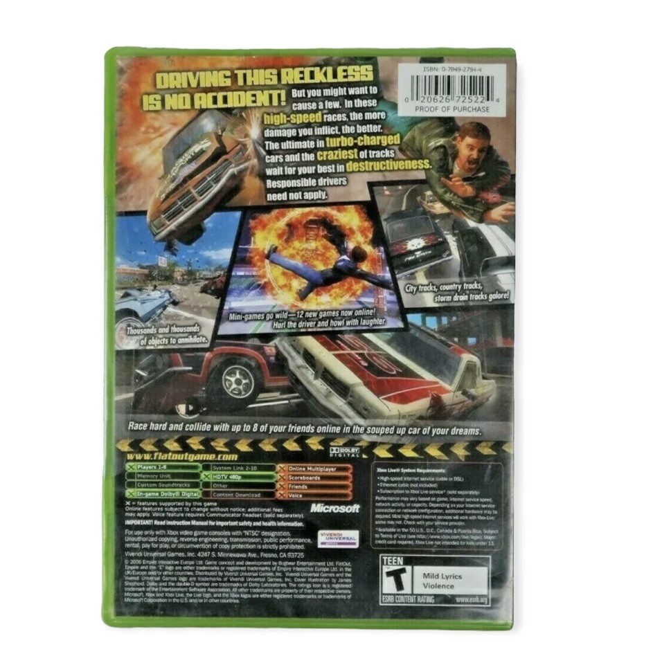 FlatOut 2 (Microsoft Xbox, 2006) ** New Factory sealed 20626725224 | eBay