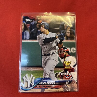 2018 Topps Opening Day #71 AARON JUDGE Gold Cup All Star Rookie Card NY ...