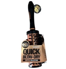 2x Conair Quick Blow Dry Pro Round Hair Brush Copper Collection for ...