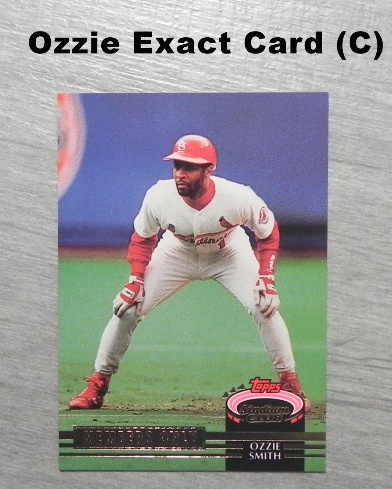 Ozzie Smith 1992 Topps Stadium Club MEMBERS ONLY _ Exact Card (C) | eBay