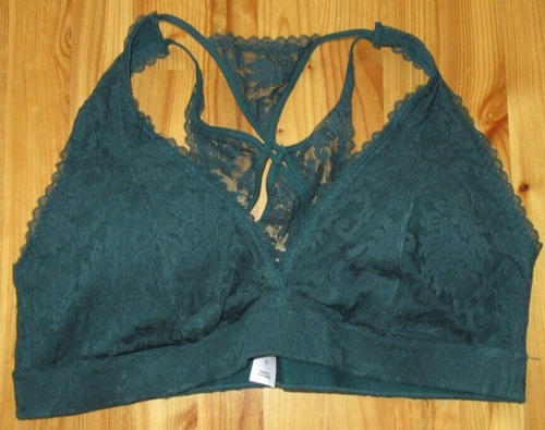 Maurices Bra Woman Green 2 Lace Nylon/Poly/Spandex Bra NWT Soft Comfort ...