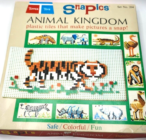 Tupperware SnaPics Animal Kingdom Set #204 Plastic Snap Tiles ...