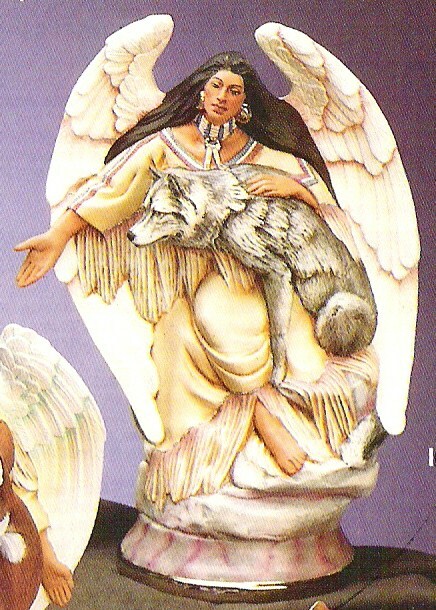 Ready to paint Ceramic Bisque Indian Maiden Angels w Different Animals ...