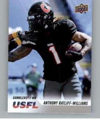 Anthony Ratliff-Williams RC 2023 Upper Deck USFL #15 ROOKIE Football ID ...