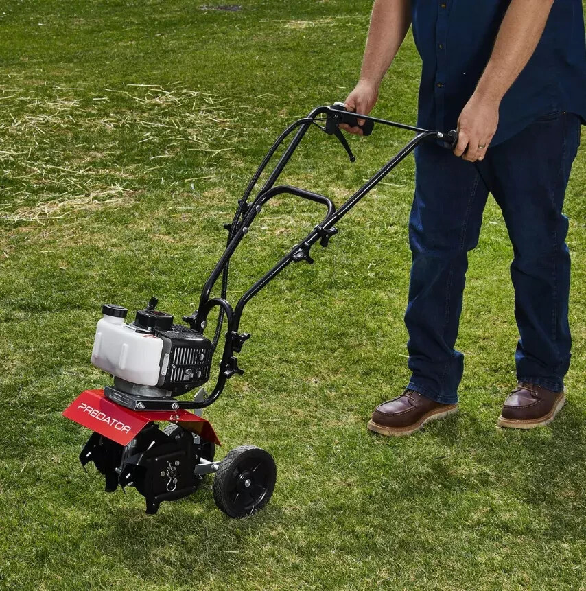 Predator Cultivator Gas Powered 2-stroke Engine 9 in. 43cc Lawn Garden ...
