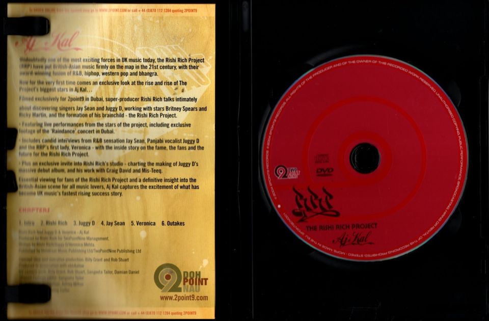 THE RISHI RICH PROJECT AJ KAL - BHANGRA / PUNJABI SONG DVD. 2 POINT 9 ...