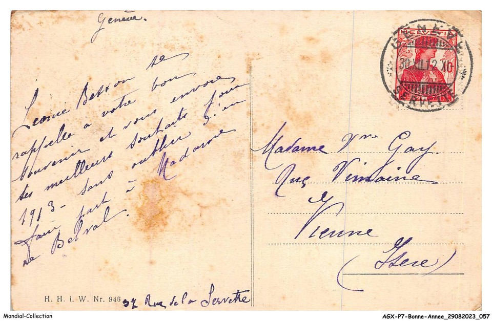 AGXP7-0487-HAPPY NEW YEAR - Happy New Year - Houses Under Snow | eBay