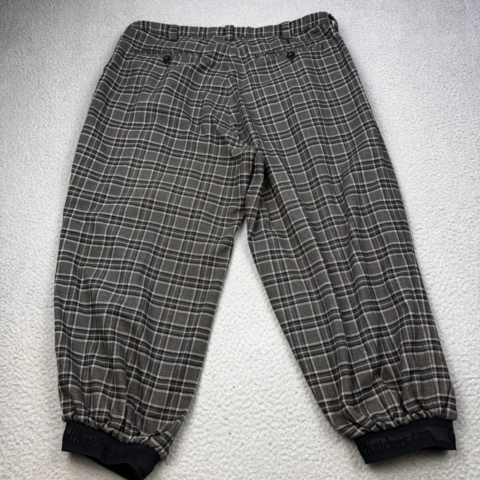 GOLFKNICKERS Pants Mens 38 Tag Fits 37x24 Gray Plaid Golf Knickers | eBay