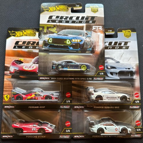 Hot Wheels 2025 Car Culture - Circuit Legends - K Case - Set of 5 ...